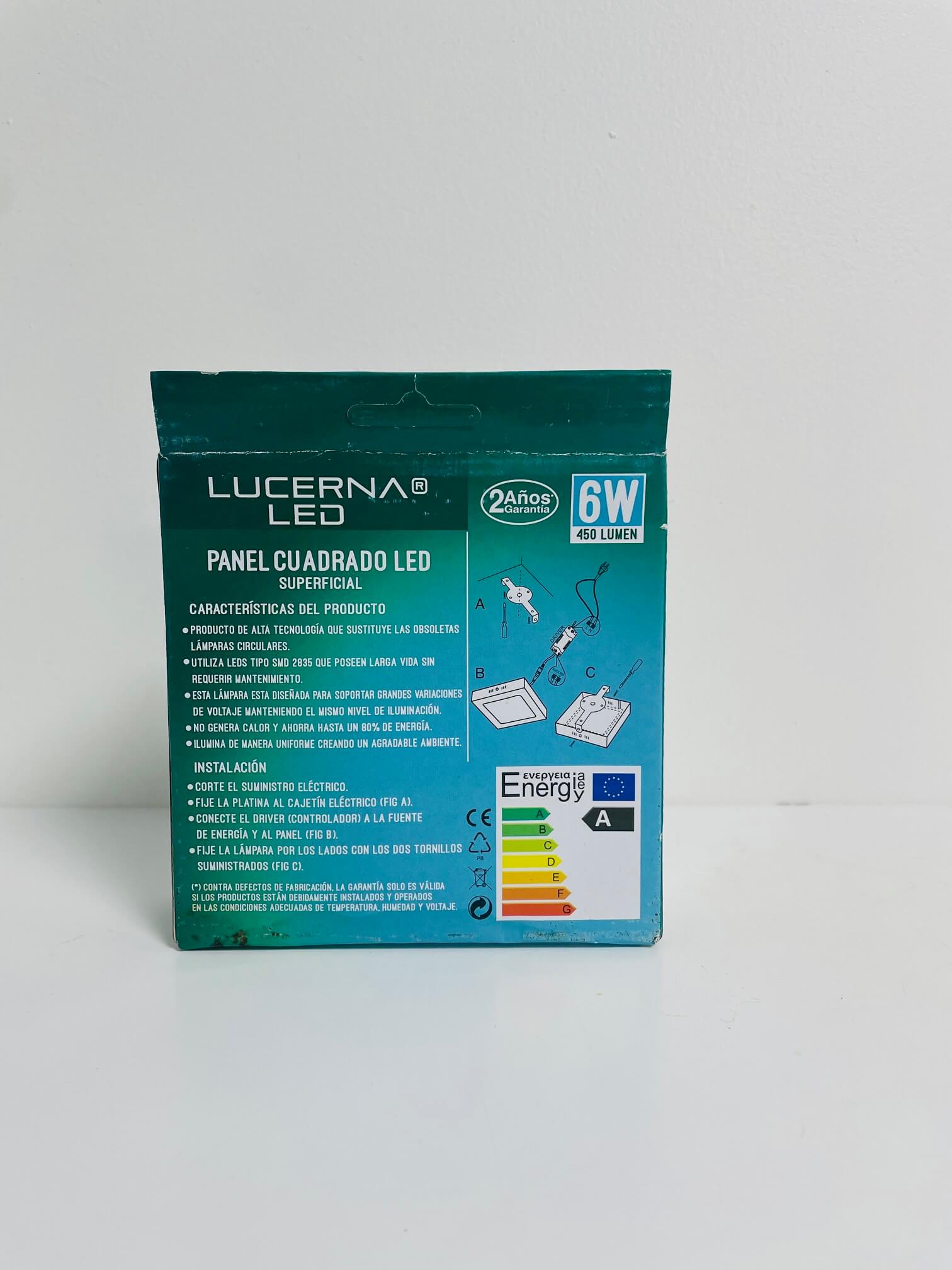 Panel Superficial Redondo 6w 6k 4´´, Lucerna (cod.0271) - Todoelectrico Valencia