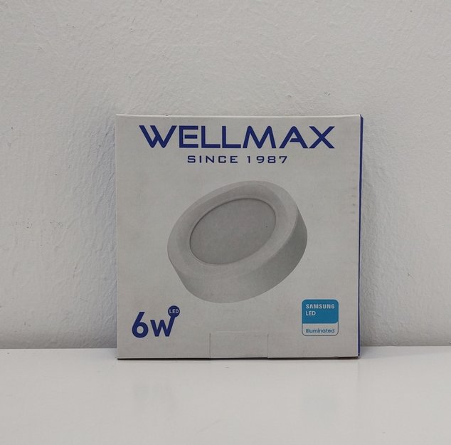 Panel Superficial Redondo 6w 6k, Wellmax (cod.3251) - Todoelectrico Valencia